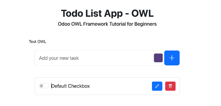 Todo List App Owl Javascript Framework Tutorial Ajscript